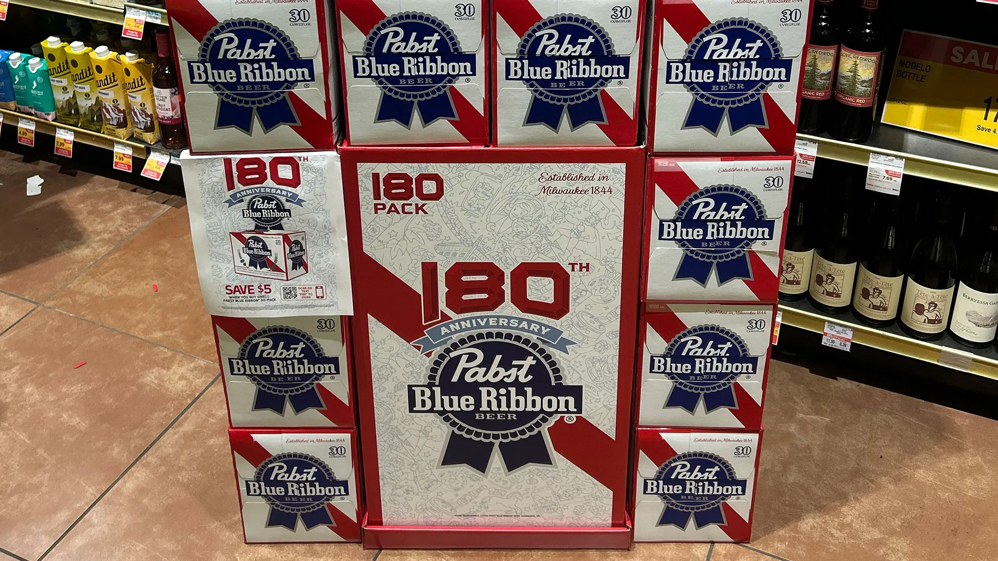 Pabst Blue Ribbon Just Launched a Colossal 180-Pack of Beer - Overproof